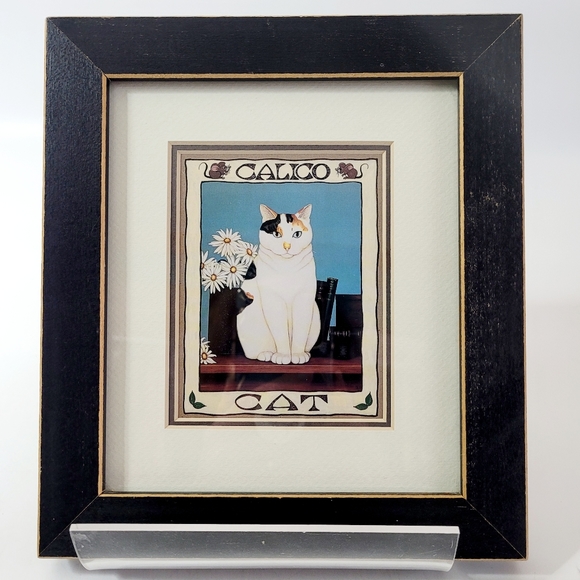 Susan Powers | Wall Decor | Calico Cat With Daisies By Susan Powers ...